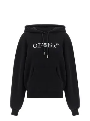 Off-White Big Logo Bookkish Hoodie - White/black