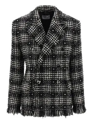GIUSEPPE DI MORABITO GIUSEPPE DI MORABITO Tweed And Rhinestone Blazer