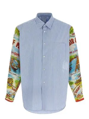 Comme Des Garçons Patterned Sleeve Shirt - Multi