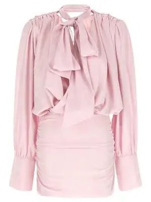 ROTATE BY BIRGER CHRISTENSEN ROTATE BIRGER CHRISTENSEN Silk-Effect Floral Mini Dress