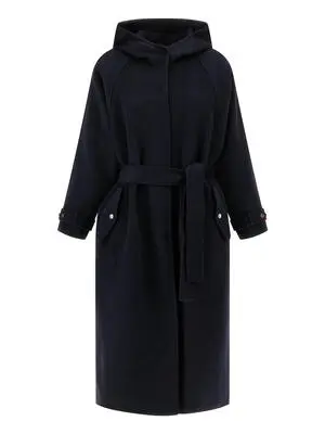 Pinko Cartoccio Wool Cloth Coat - Blue