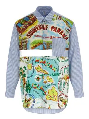 Comme Des Garçons Patterned Inserts Shirt - Multi