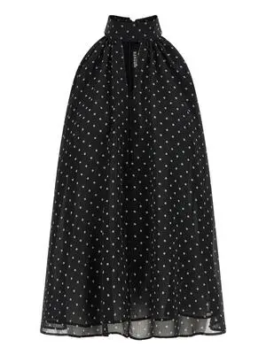 ROTATE BY BIRGER CHRISTENSEN Halterneck Bow Top - Black
