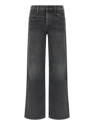 MOTHER The Smoothie Sneak Jeans - Black