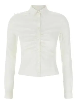 Balenciaga Curling Oxford Shirt - White