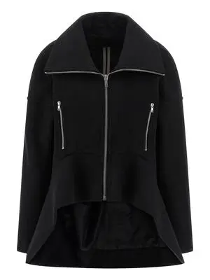 Rick Owens Draculimo Virgin Wool Coat - Black