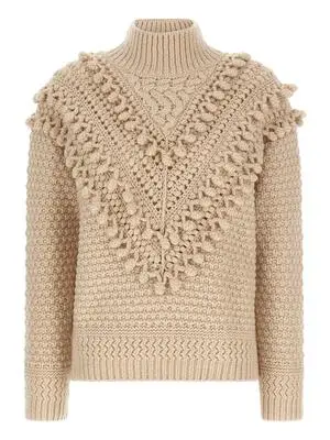 Zimmermann Hypnotic Bauble Wool Sweater - Beige