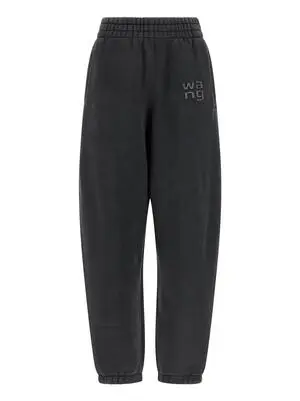 Alexander Wang Hotfix Logo Joggers - Black