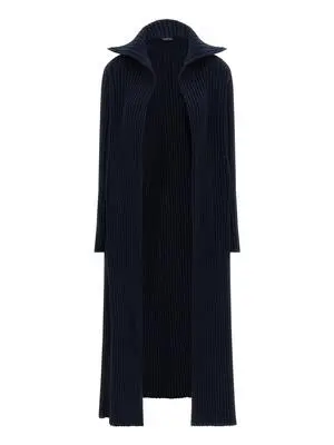 Balenciaga Ribbed Cardigan - Blue