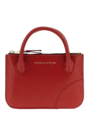 Comme Des Garçons Leather Coin Purse - Red