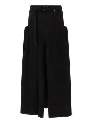 Sacai Denim Skirt - Black