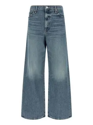 MOTHER The Dodger Flood Denim Jeans - Light Blue