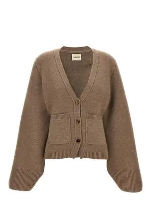 Khaite KHAITE Scarlet Cashmere Cardigan Brown