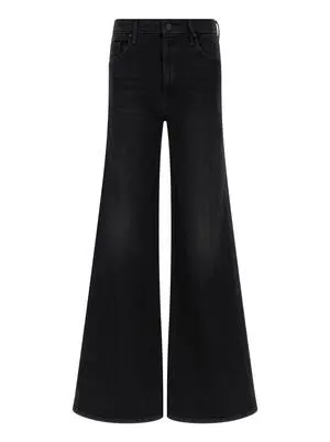 MOTHER MOTHER The Roller Sneak Jeans Black