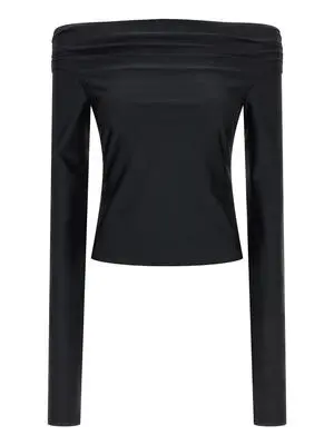 Andamane Wallis Off-the-shoulder Top - Black