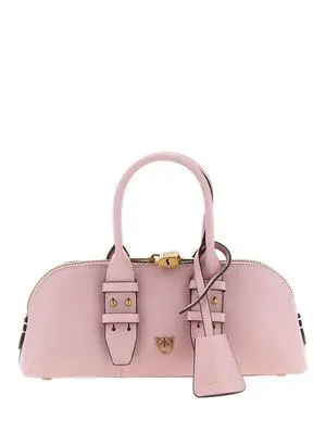 Pinko PINKO Leather Escape Baguette Handbag Pink