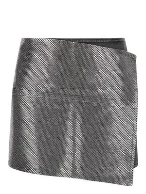 HAIKURE May Cotton Denim Miniskirt - Gray