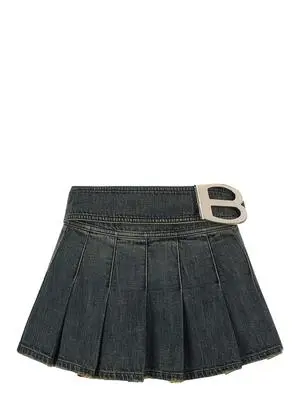 BALENCIAGA BALENCIAGA Buckle Pleated Skirt