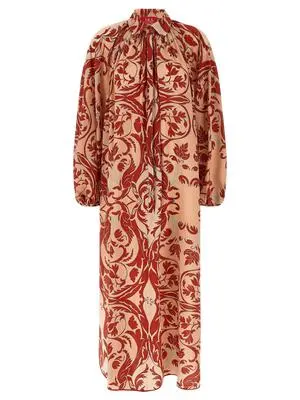 F.R.S FOR RESTLESS SLEEPERS Europa Silk Maxi Dress - Pink