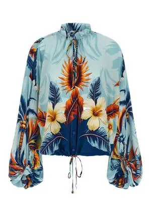 F.R.S FOR RESTLESS SLEEPERS Archilo Silk Shirt - Light Blue