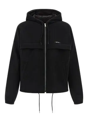 PRADA PRADA Recycled Polyamide Fleece Hooded Jacket