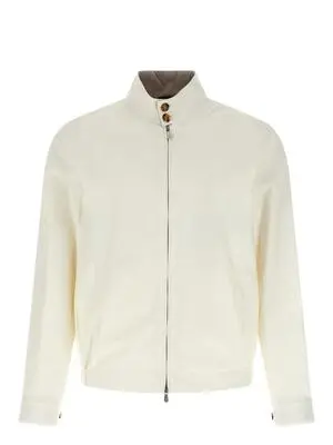 Brunello Cucinelli Techno Cotton Jacket - White