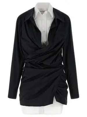 ATTICO Double Layer Shirt Dress