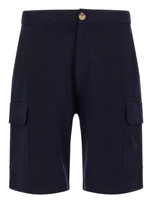 Brunello Cucinelli Cargo Bermuda Shorts - Blue