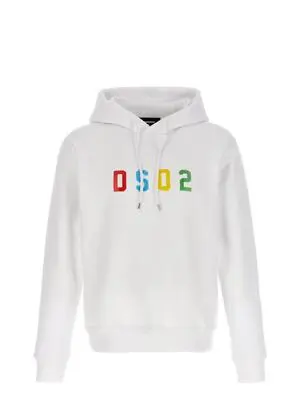 Dsquared2 Cool Fit Cotton Hoodie - White