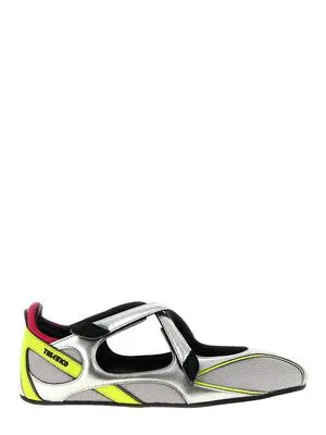 Attico Floor 01 Ballet Flats - Silver