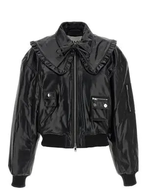 GANNI 7093 Future Bomber Jacket - Black