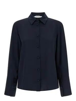 MAX MARA Max Mara MxpVoliera Stretch Silk Crêpe De Chine Shirt