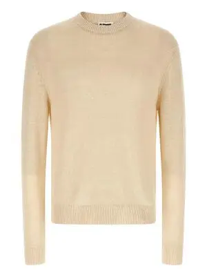JIL SANDER Silk Hemp Sweater - Beige