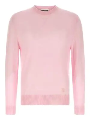 JIL SANDER Logo Embroidery Sweater - Pink