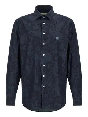 Etro Paisley Ramage' Shirt - Blue