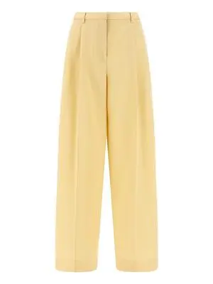 JIL SANDER JIL SANDER Wool Wide Leg Trousers
