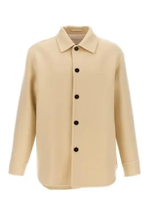 JIL SANDER Virgin Wool Coat - Beige