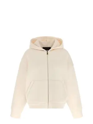 Fabiana Filippi Scuba Cashmere Zip Up Hoodie - Beige