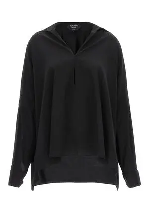 TOM FORD Crepe De Chine Shirt - Black