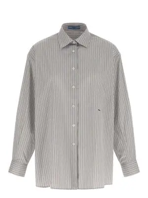 Prada PRADA Striped Cotton Poplin Shirt Multi