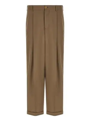 Marni Cool Wool Trousers - Beige