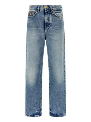 Versace Medusa Biggie Straight-leg Jeans - Blue