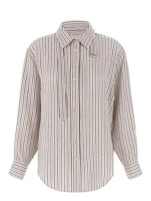 ISABEL MARANT ÉTOILE ISABEL MARANT Aurora Striped Viscose And Silk Blend Shirt