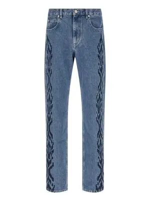 MARANT Lewys Cotton Denim Jeans - Blue