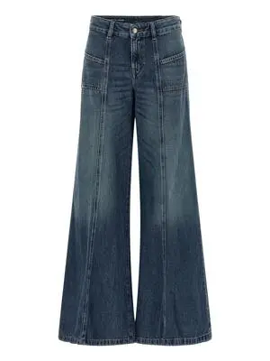 DIESEL® D-akii 09m56 Stonewashed Cotton Denim Jeans - Blue