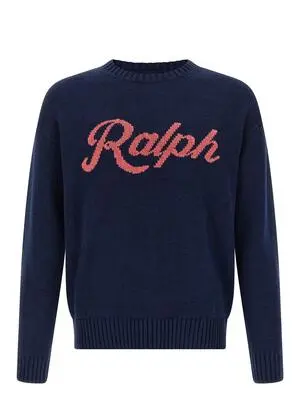 Polo Ralph Lauren Intarsia Logo Sweater - Blue