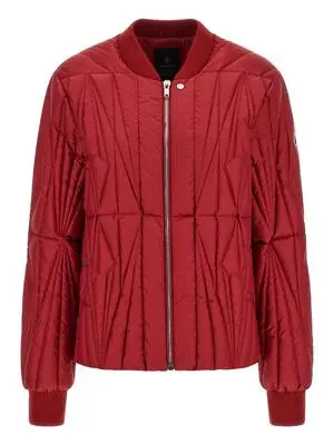 Rick Owens Moncler + 'geocamo Flight' Down Jacket Red