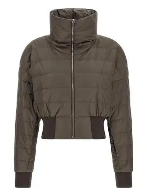 Rick Owens RICK OWENS Moncler Cropped Down Jacket Gray