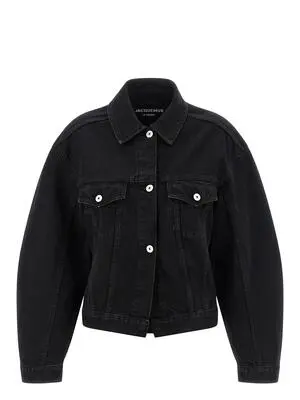 Jacquemus La Veste De-nimes Denim Jacket - Black
