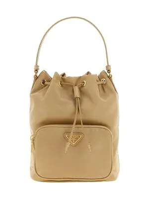 Prada PRADA Duet Bucket Bag Brown